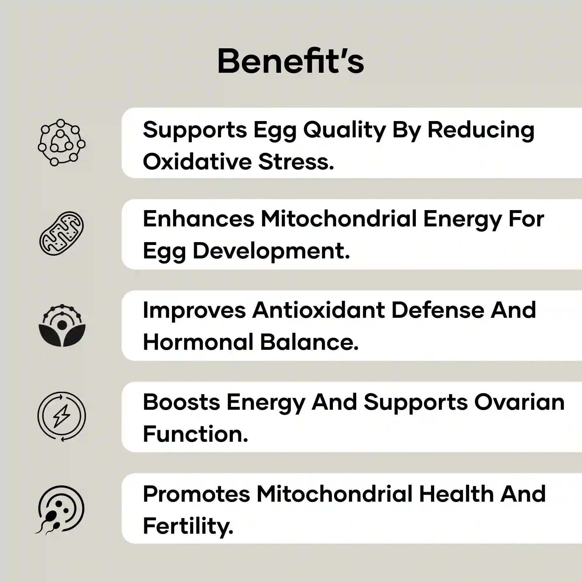 Mars Egg Quality+ Capsules with CoQ10, Alpha Lipoic Acid - Cellular Vi