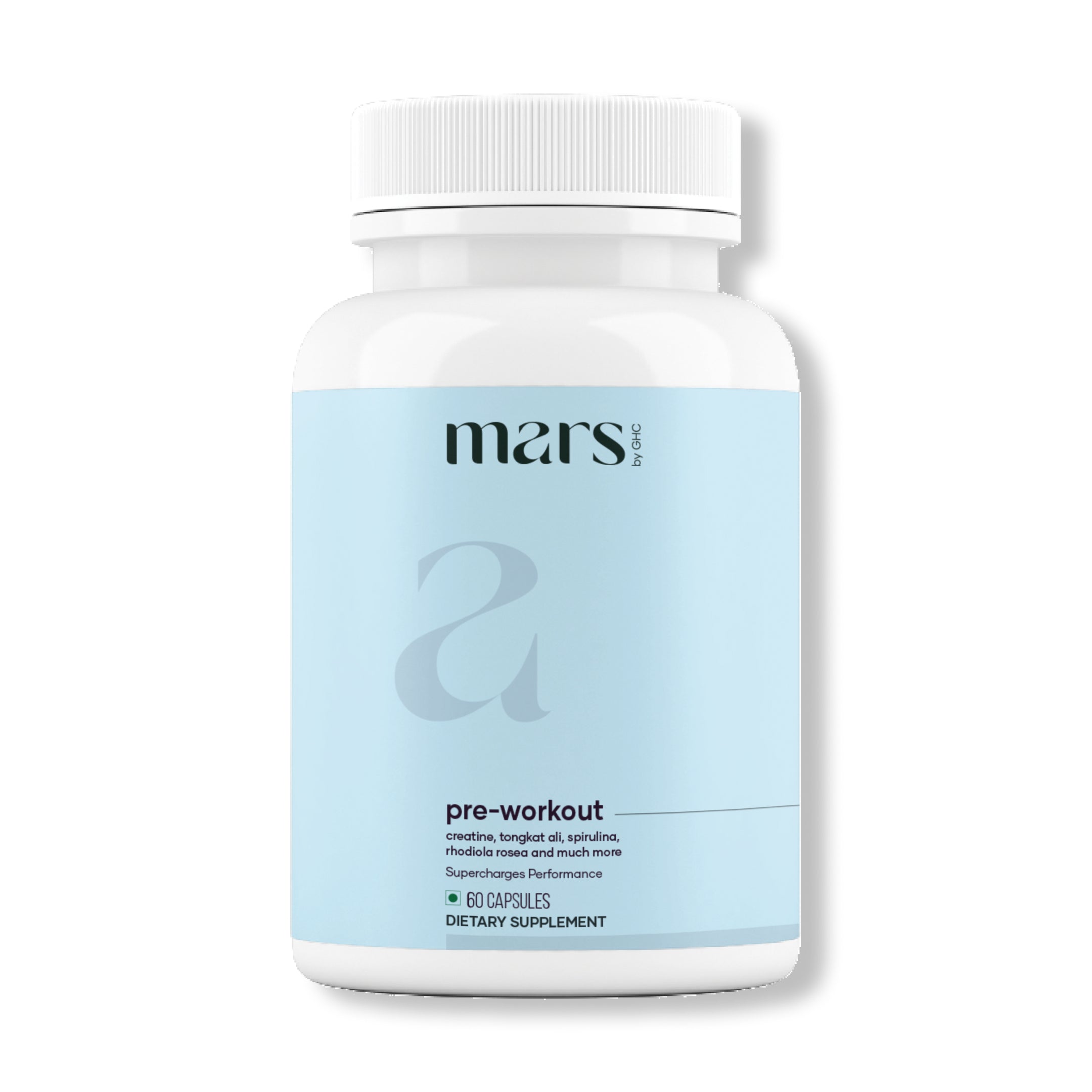 Mars Pre-Workout Capsules : Powered With Creatine & Spirulina – Mars By GHC