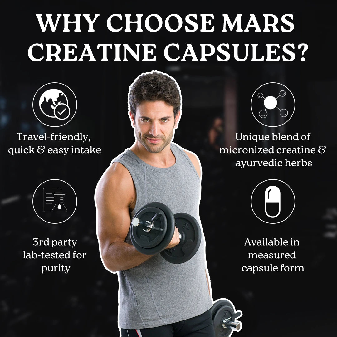 Mars Creatine Monohydrate | Shilajit for Strength & Recovery - Mars by GHC