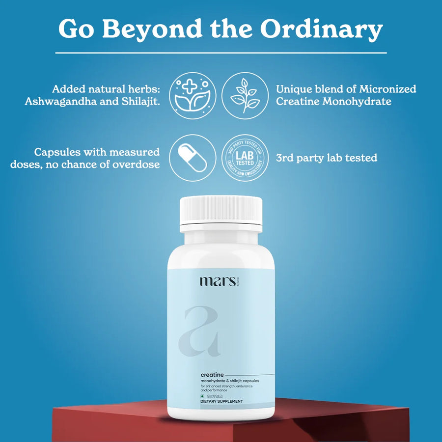 Creatine Monohydrate Powder for Strength & Recovery | Mars – Mars By GHC