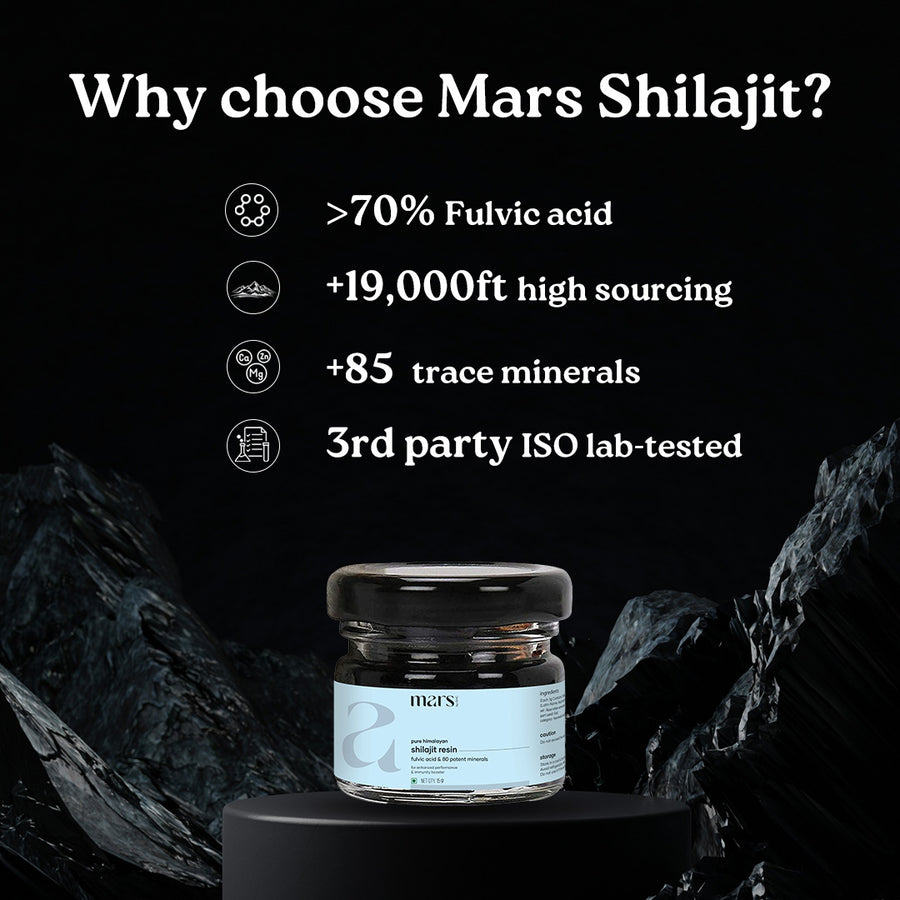 Pure Himalayan Shilajit Resin with Ashwagandha | Mars – Mars By GHC