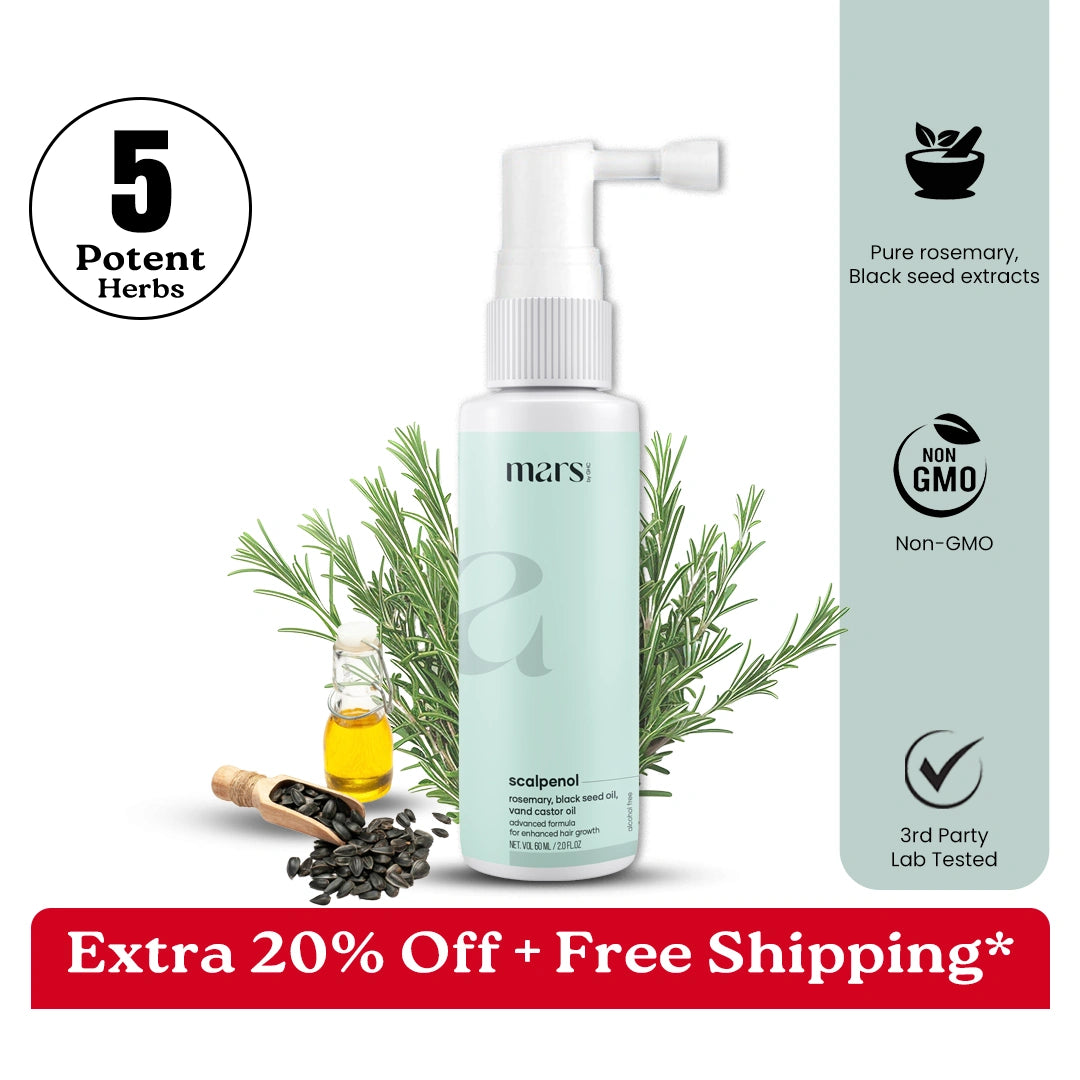Mars Scalpenol – Powered by Rosemary, Black Seed Oil, and Castor Oil