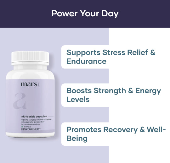 Mars Nitric Oxide Capsules with L-Arginine, L-Citrulline & Adaptogens