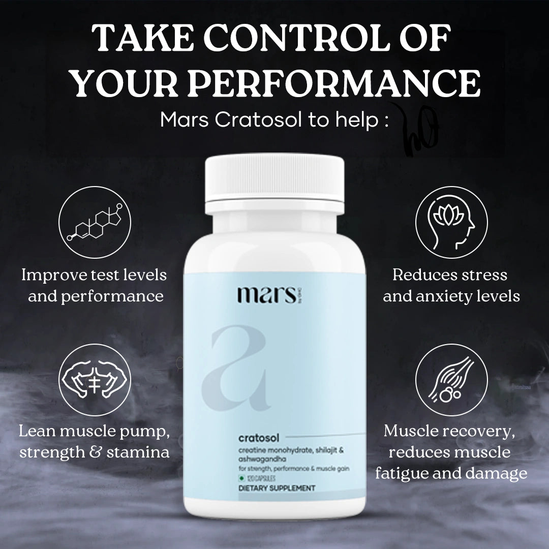 Mars Creatine Monohydrate | Shilajit for Strength & Recovery - Mars by GHC