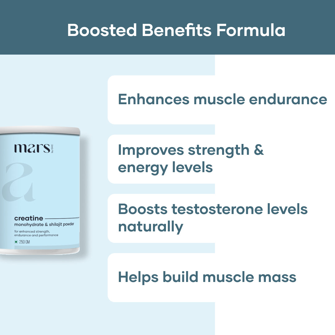 Mars Creatine Monohydrate Powder with Shilajit - Optimal Creatine ...