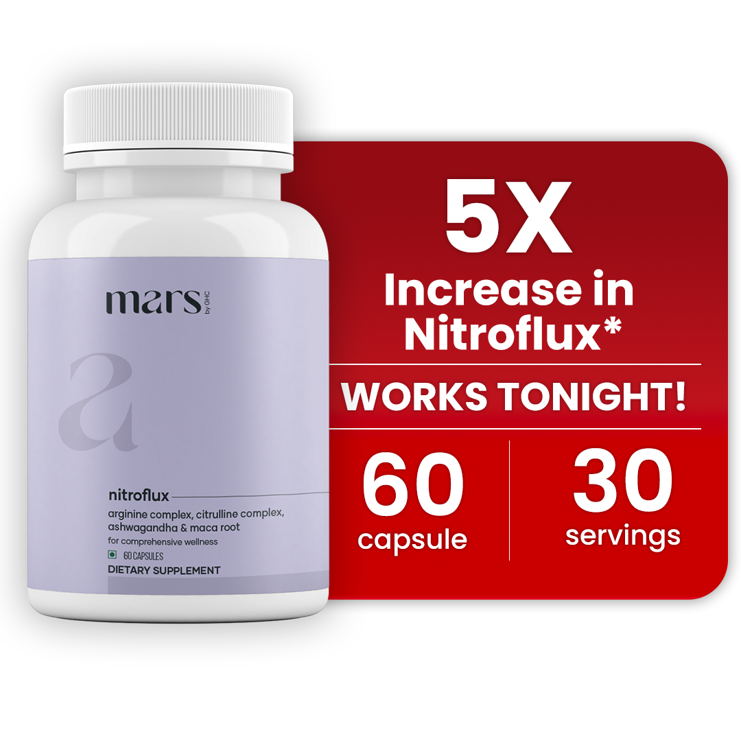 Mars Nitric Oxide Capsules with L-Arginine, L-Citrulline & Adaptogens ...