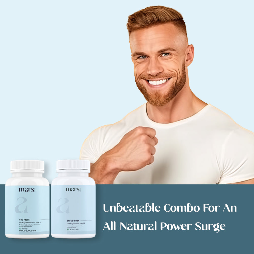 Power Surge: Ashwagandha & Sea Moss Capsules | Mars – Mars By GHC
