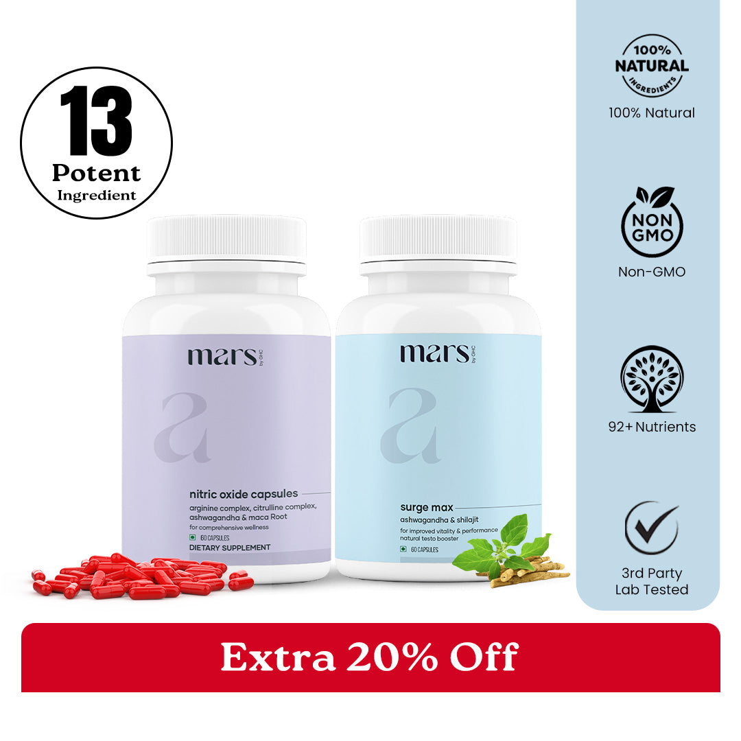 Growth Max Combo: Nitric Oxide & Ashwagandha | Mars – Mars By GHC