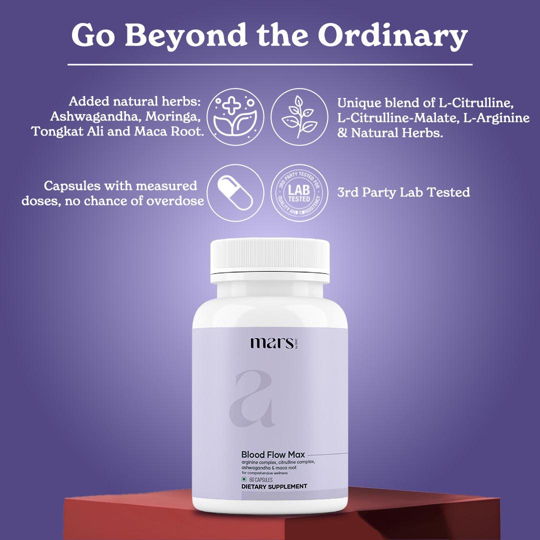 Mars Nitric Oxide Capsules with L-Arginine, L-Citrulline & Adaptogens ...
