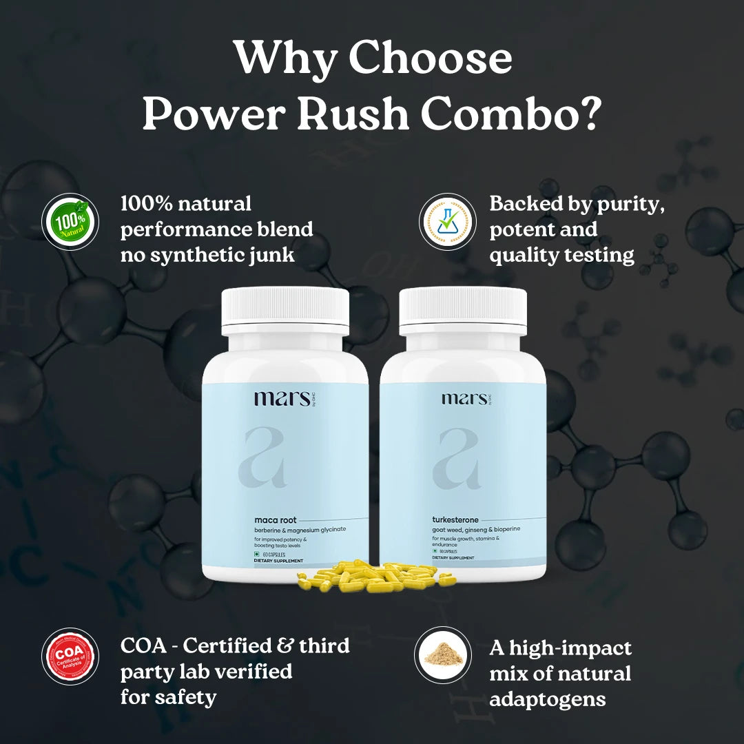 Mars Power Rush Combo - Powered by Turkesterone & Maca Root