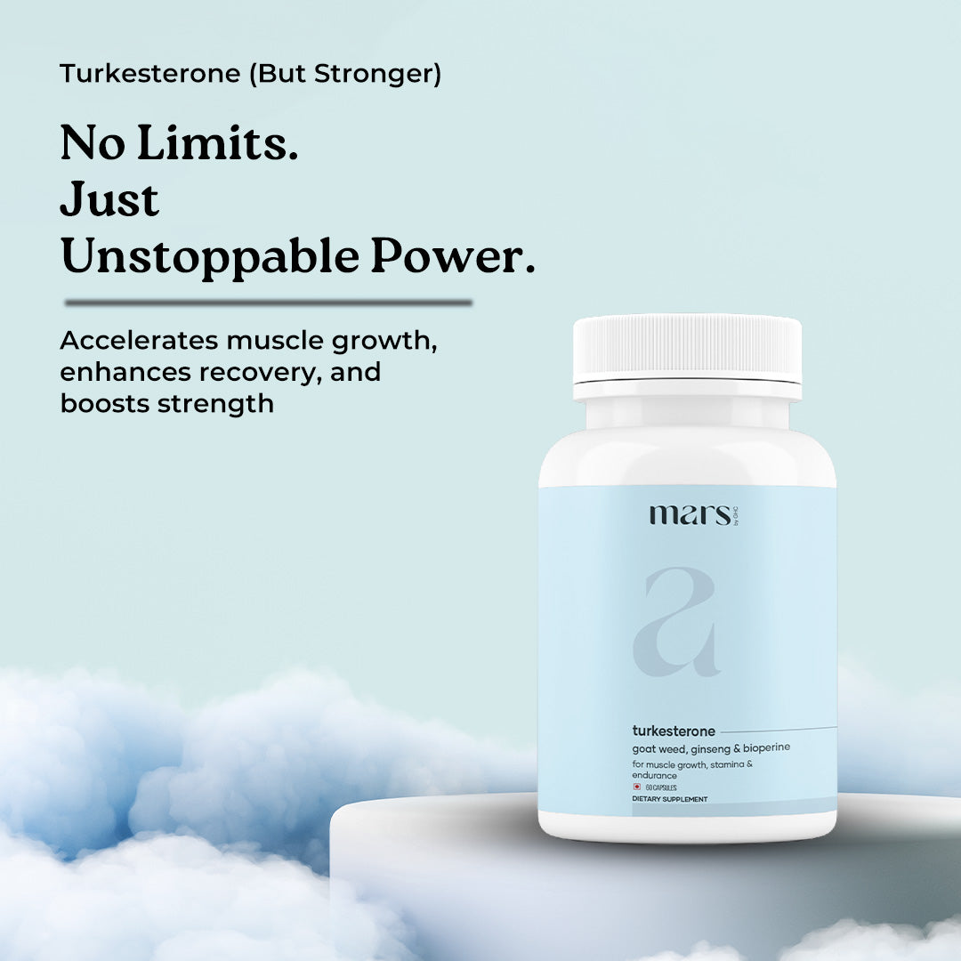 Turkesterone Capsules for Testosterone & Strength | Mars – Mars By GHC
