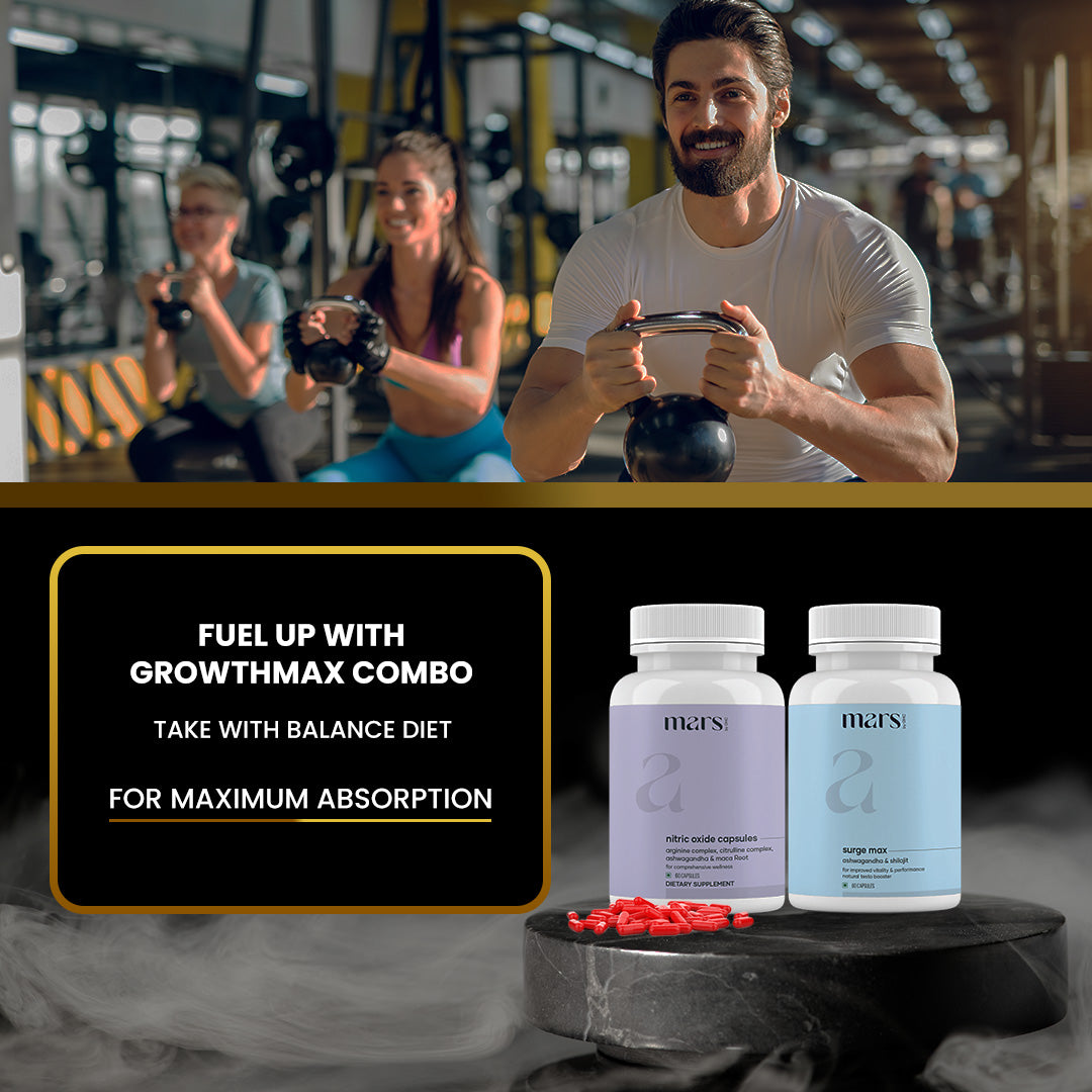 Growth Max Combo: Nitric Oxide & Ashwagandha | Mars – Mars By GHC