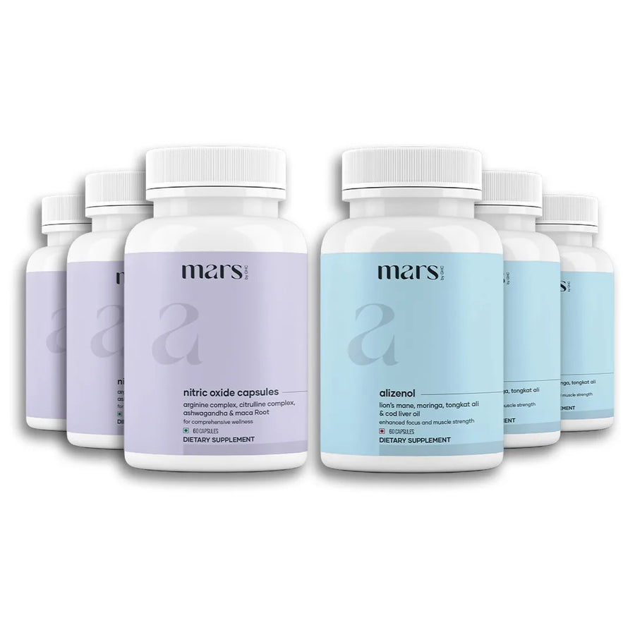 Mars Muscle Max Combo with Nitric Oxide Boosters & Lion’s Mane – Circu ...