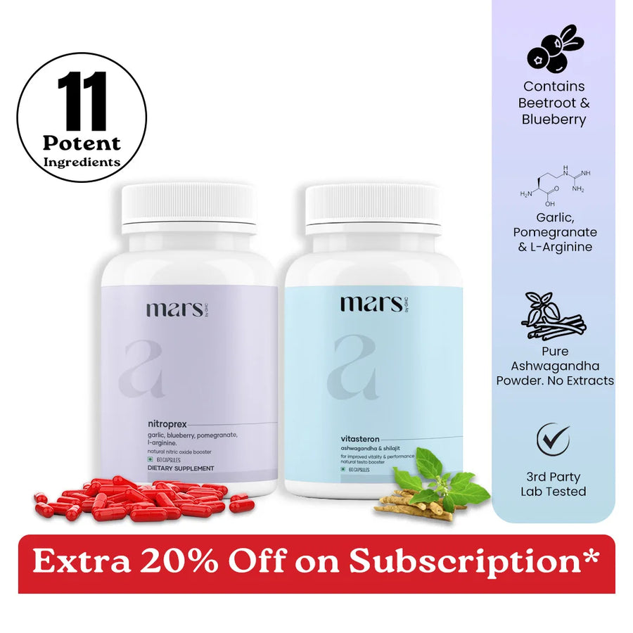 Testosterone Booster: Mars Rise Max Combo | Mars By GHC