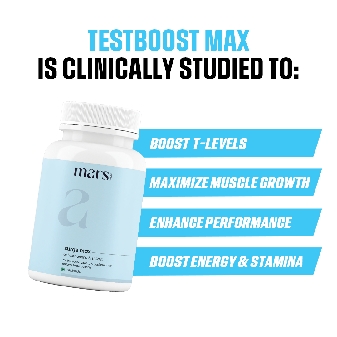 Ashwagandha Capsules with Shilajit & Safed Musli | Mars