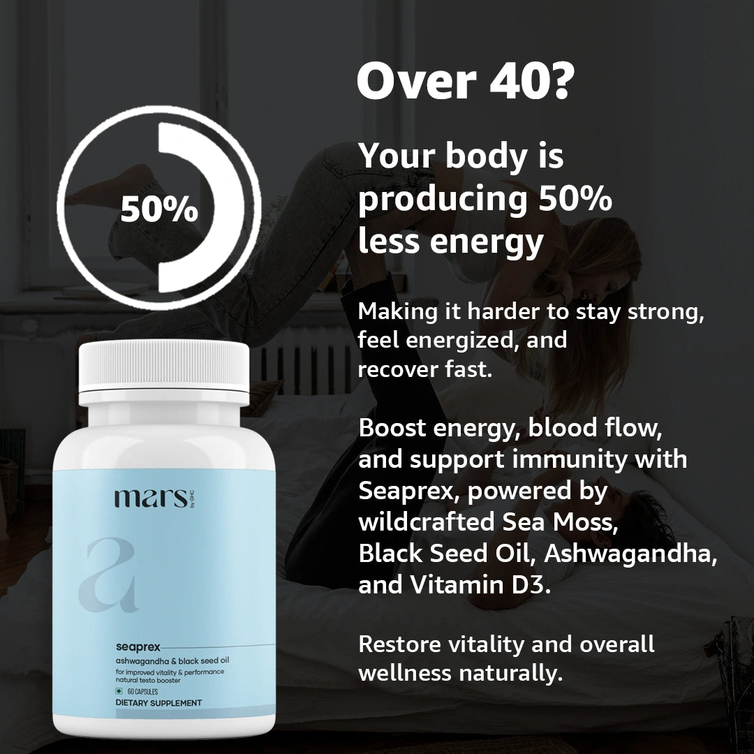 Mars Surge Natural | Sea Moss, Ashwagandha, Vitamin D3 for Immunity ...