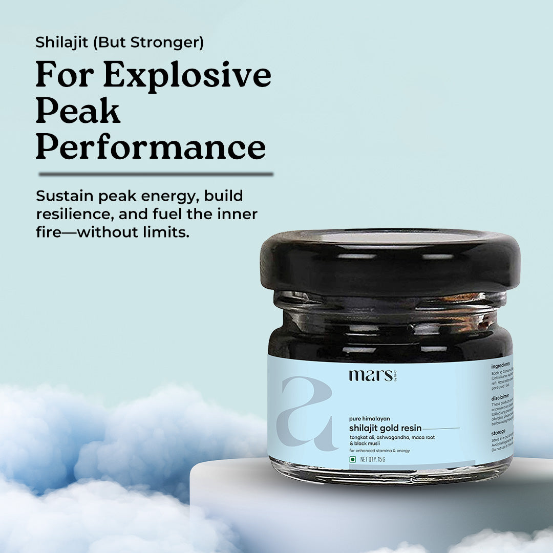 Mars Pure Himalayan Shilajit Gold Resin - Ashwagandha, Tongkat Ali ...