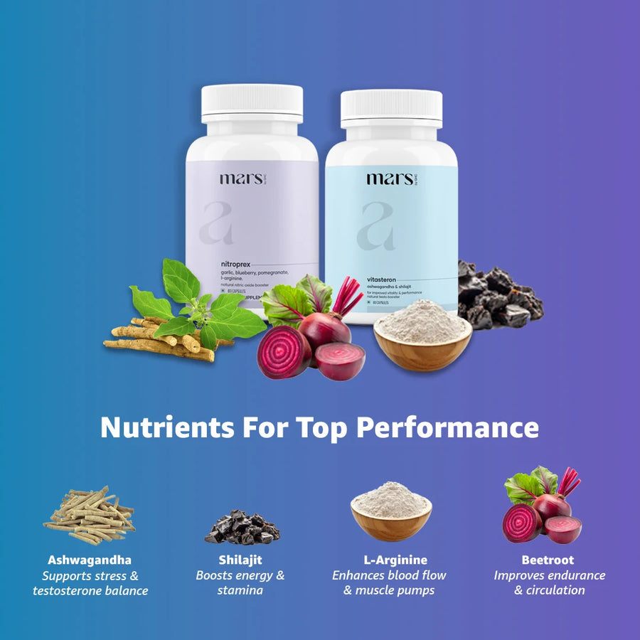 Testosterone Booster: Mars Rise Max Combo | Mars By GHC