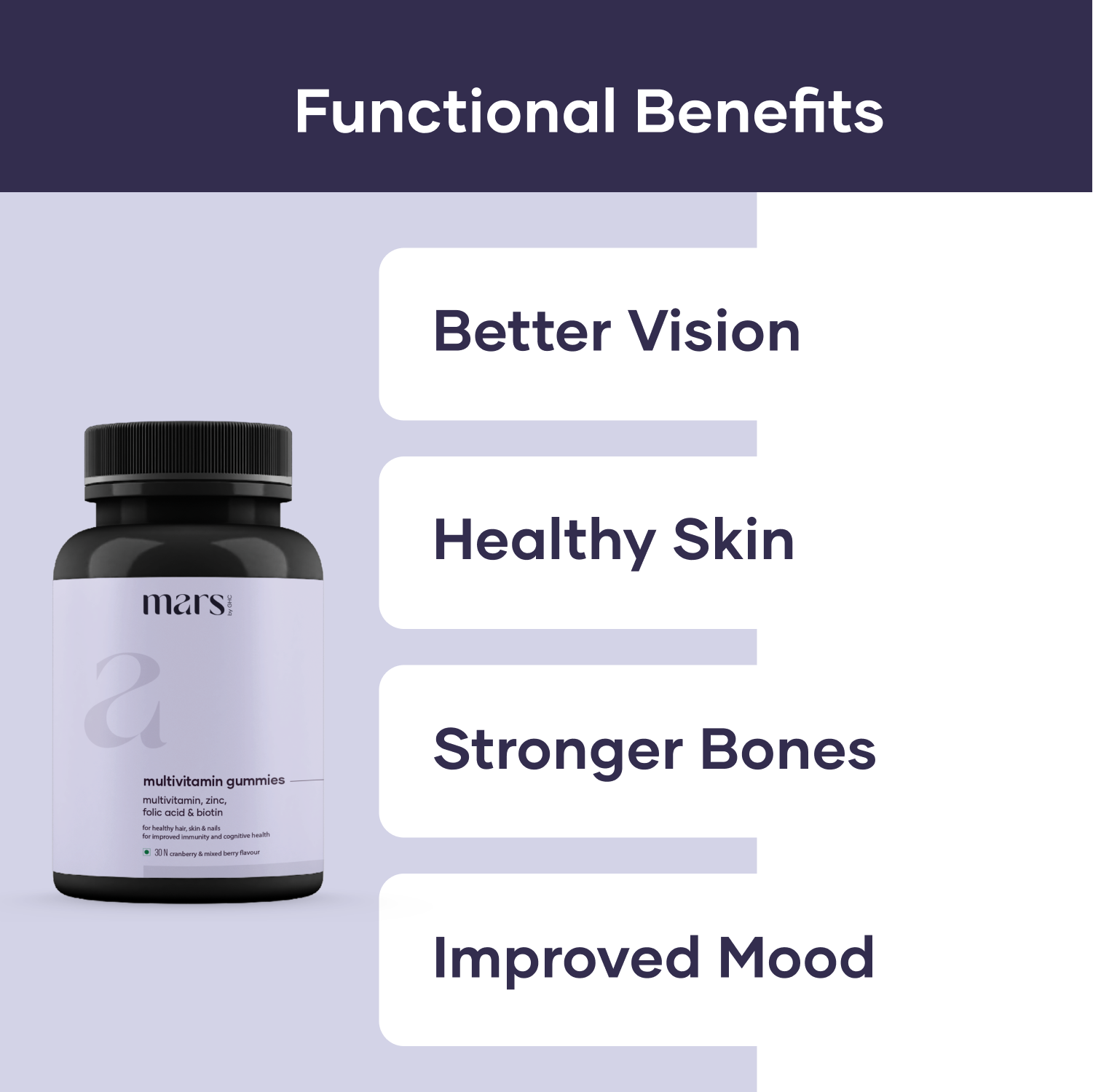 Buy Multivitamin Gummies for Men (30N) - Mars by GHC