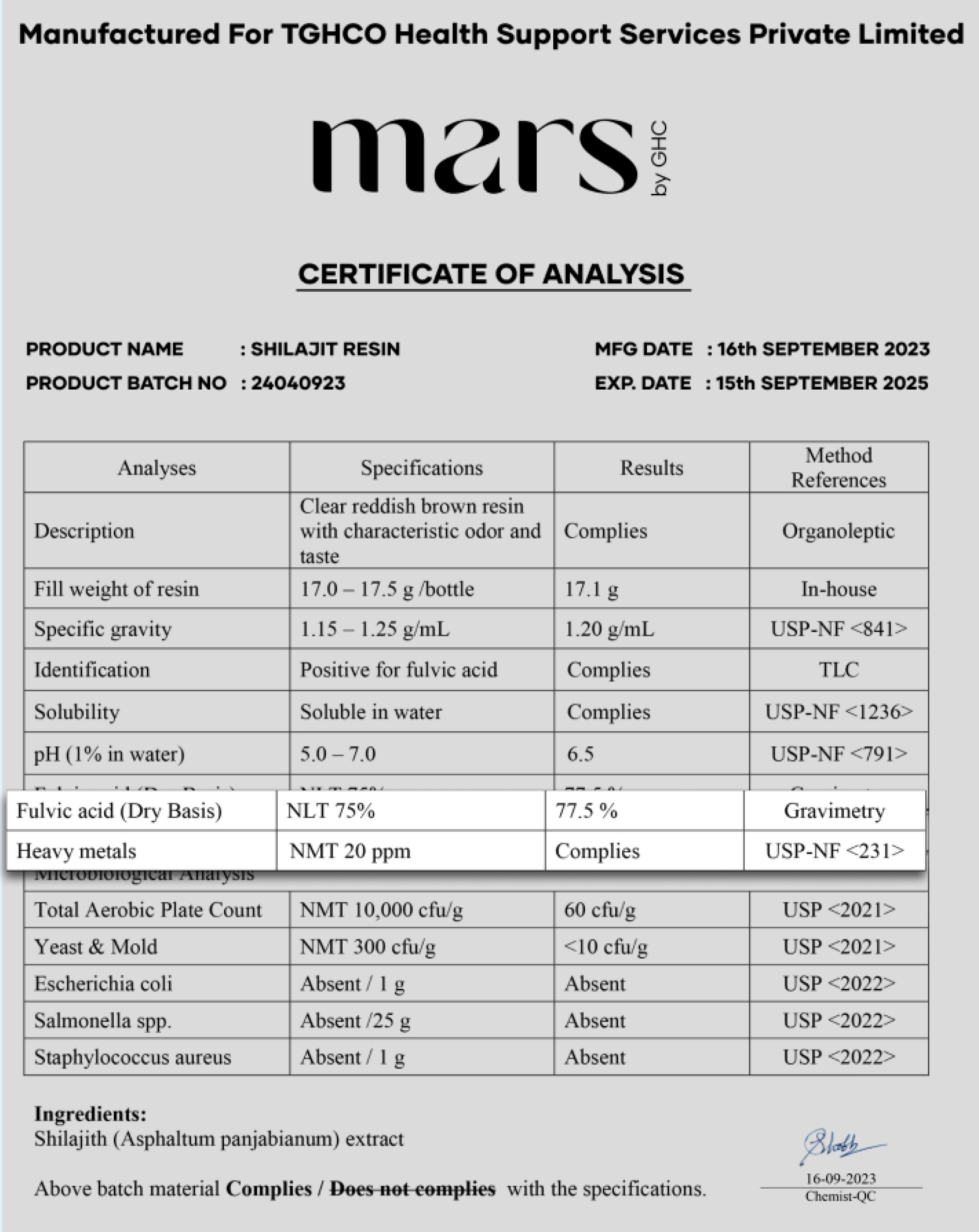 Shilajit Resin 15g | 100% Pure Himalayan Shilajit - Mars