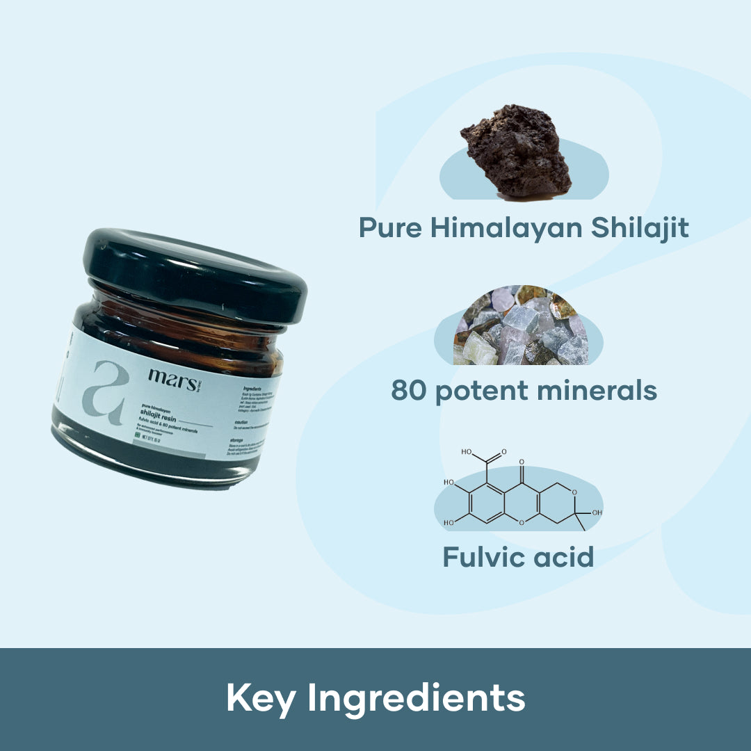 Pure Himalayan Shilajit Resin & Ashwagandha Capsules | Mars