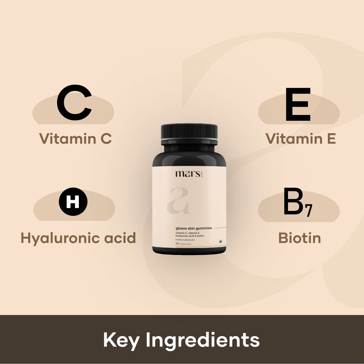 Vitamin C Gummies for Skin Glow & Immunity | Mars by GHC