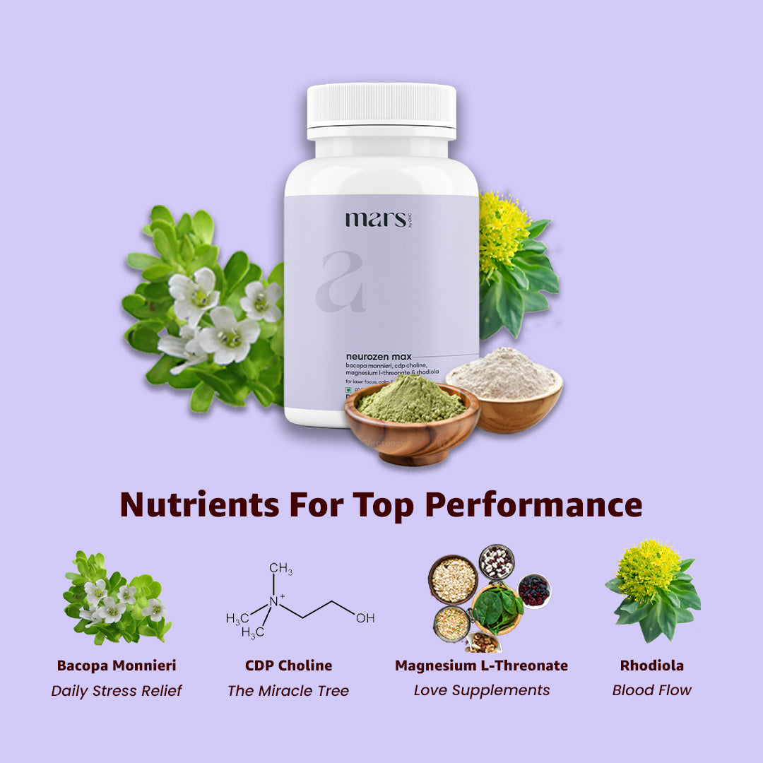 NeuroZen Max with Bacopa Monnieri, CDP Choline, Magnesium L-Threonate ...