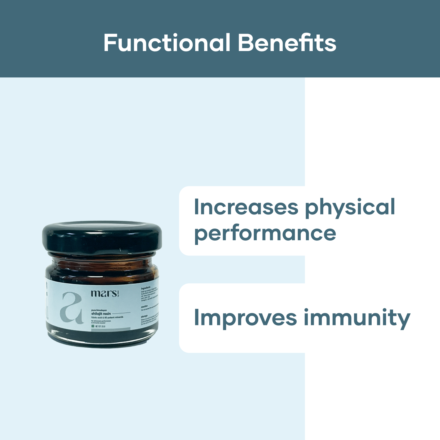 Shilajit Resin 15g | 100% Pure Himalayan Shilajit - Mars