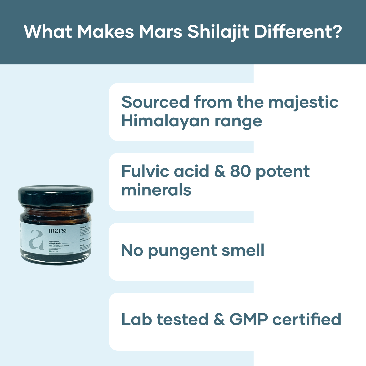 Shilajit Resin 15g | 100% Pure Himalayan Shilajit - Mars