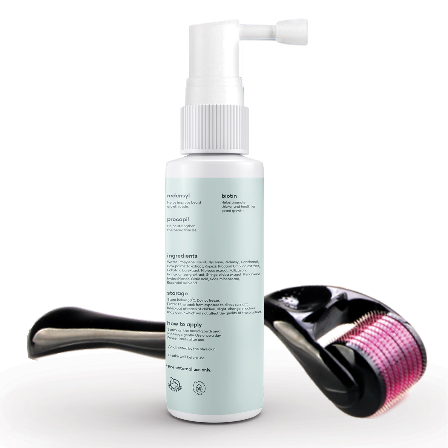 Beard Growth Kit: Vitalizer & Derma Roller | Mars GHC